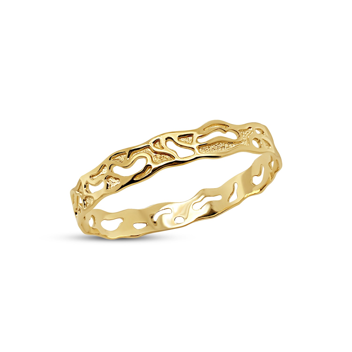 9ct Yellow Gold Flow Bangle – Diamonds Plus Jewellers